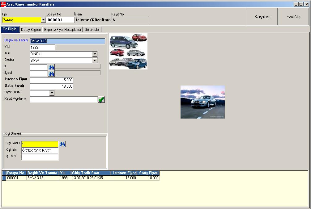 Otomobil Galeri Programı